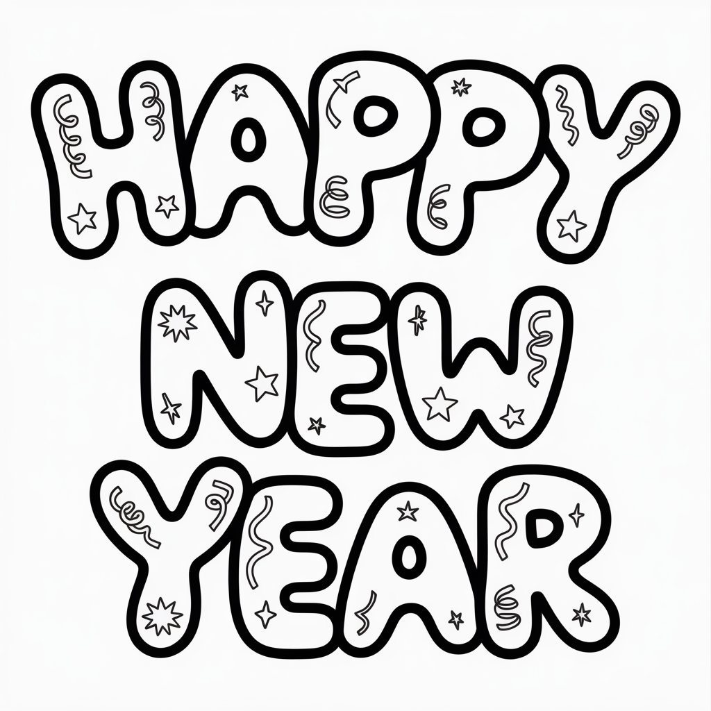 Free New Year's Coloring Pages: 23 Printable Designs - Richmond Mom